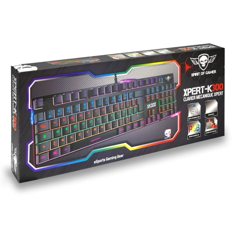 Spirit of Gamer Mechanical Keyboard RGB Xpert - K 300